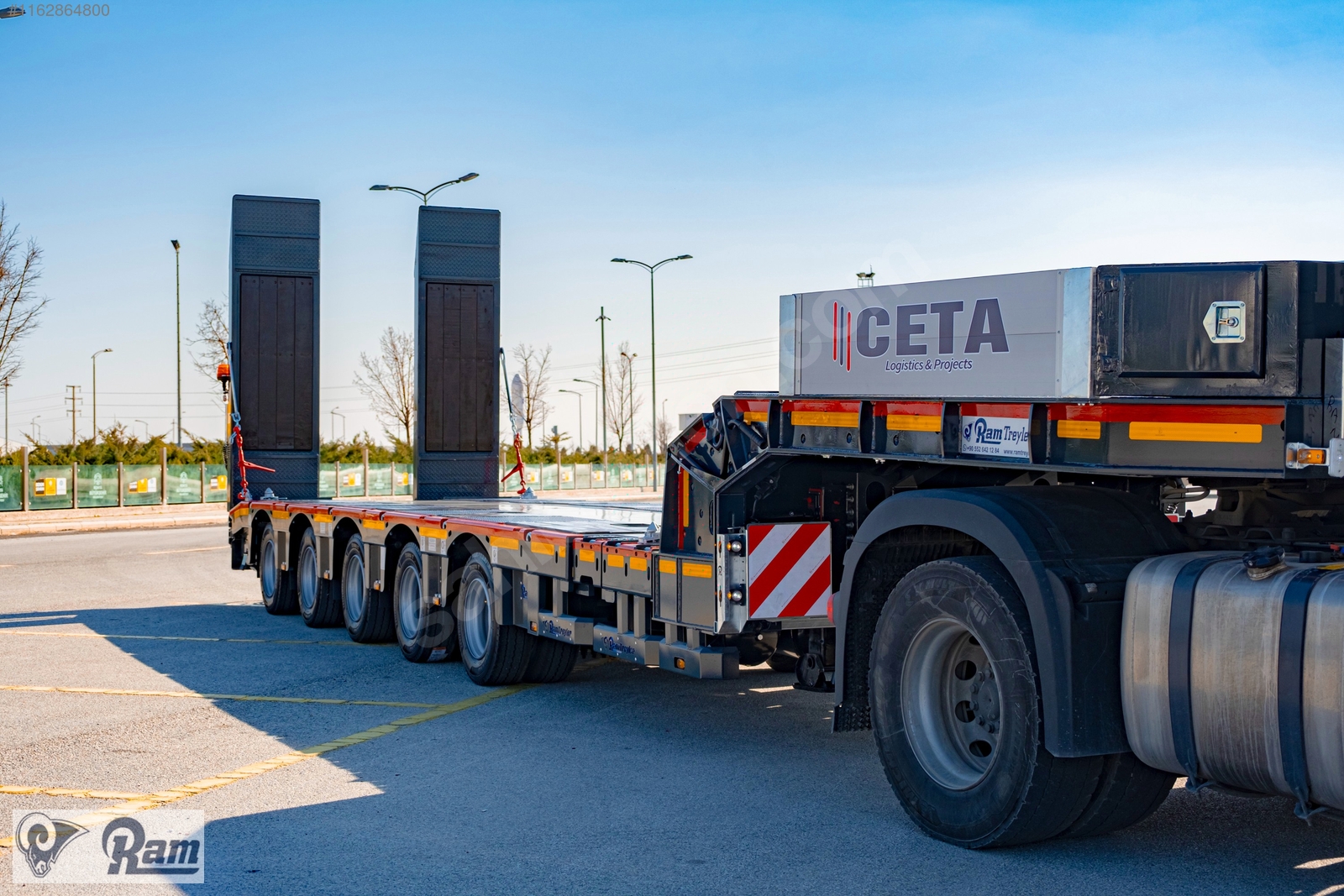 Lowbed / Havuzlu / RAM TREYLER 5 DİNGİL HİDROLİK YANA GENİŞLEMELİ LOWBED 85 TON sahibinden.comda ...