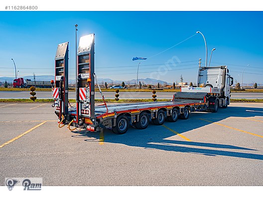 Lowbed / Havuzlu / RAM TREYLER 5 DİNGİL HİDROLİK YANA GENİŞLEMELİ LOWBED 85 TON sahibinden.comda ...
