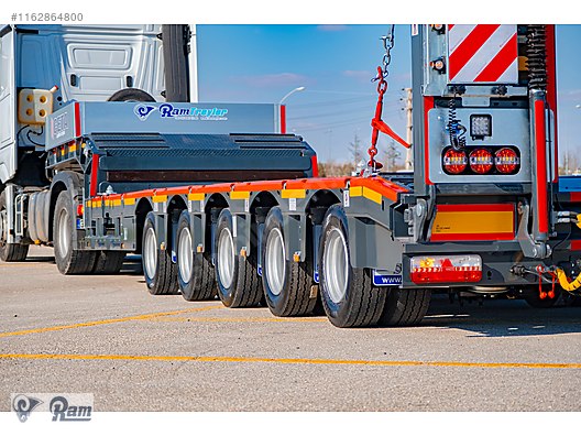 Lowbed / Havuzlu / RAM TREYLER 5 DİNGİL HİDROLİK YANA GENİŞLEMELİ LOWBED 85 TON sahibinden.comda ...