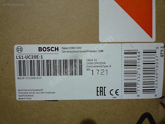 BOSCH LS1 UC20E / SIFIR, KUTUSUNDA, GARANTiLİ sahibinden.comda - 1087868623
