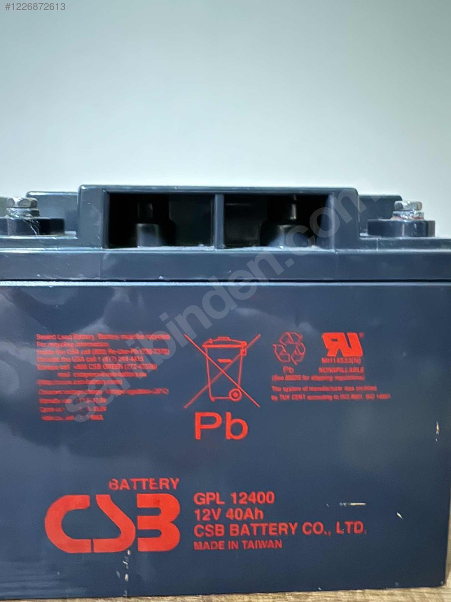 CSB Battery CSB GP-12400 12V 40Ah Akü sahibinden.comda - 1226872613