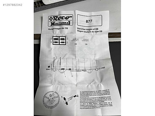 1/87 Roco Diecast Model Konteyner Vagonu - 1297882342