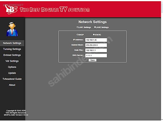 TBS Moi Pro Amd IP TV server-TBS 6909 ve TBS 6905 DVB kartlı sahibinden ...