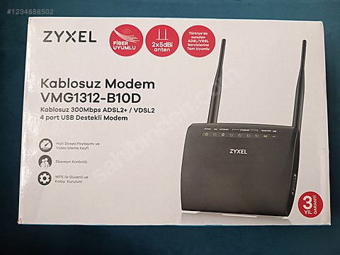 ZYXEL VMG1312-B10D MODEM TEMİZ - VDSL Modem ilanları uygun fiyatlarıyla ...