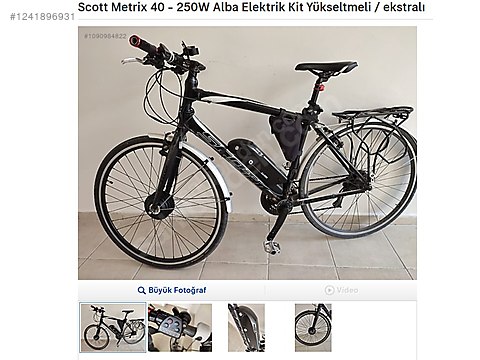 Scott Metrix 40 -250W Alba Elektrik kit Yükseltmeli / Ekstralı ...