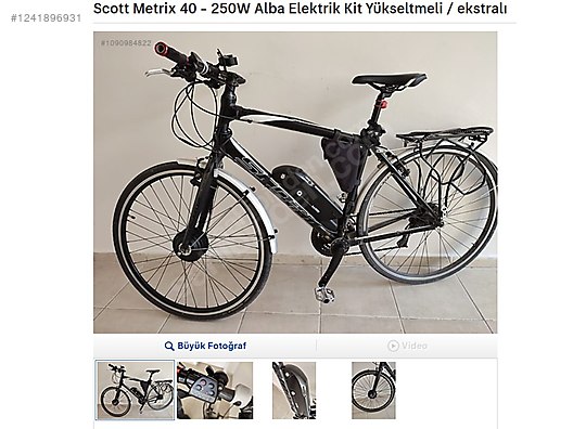 Scott Metrix 40 -250W Alba Elektrik kit Yükseltmeli / Ekstralı ...