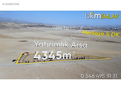 BKM EMLAK GERÇEK YATIRIM 4350 M2 YENİ PROJEYE SINIR TARLA - Satılık ...