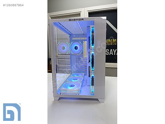 DAGMOR SEAVİEW AKVARYUM KASA BEYAZ 7 FANLI ARGB TEMPERLİ SIFIR - Kasa ...