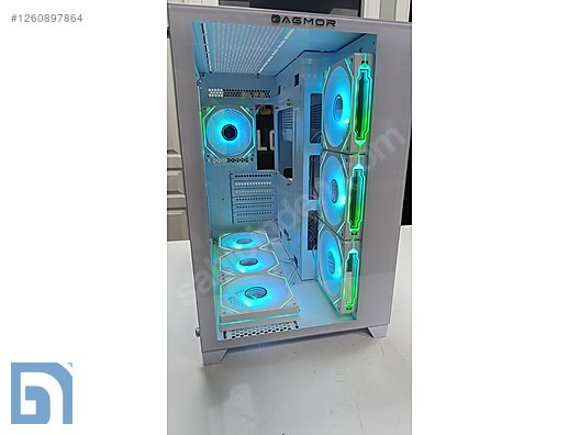 DAGMOR SEAVİEW AKVARYUM KASA BEYAZ 7 FANLI ARGB TEMPERLİ SIFIR - Kasa ...