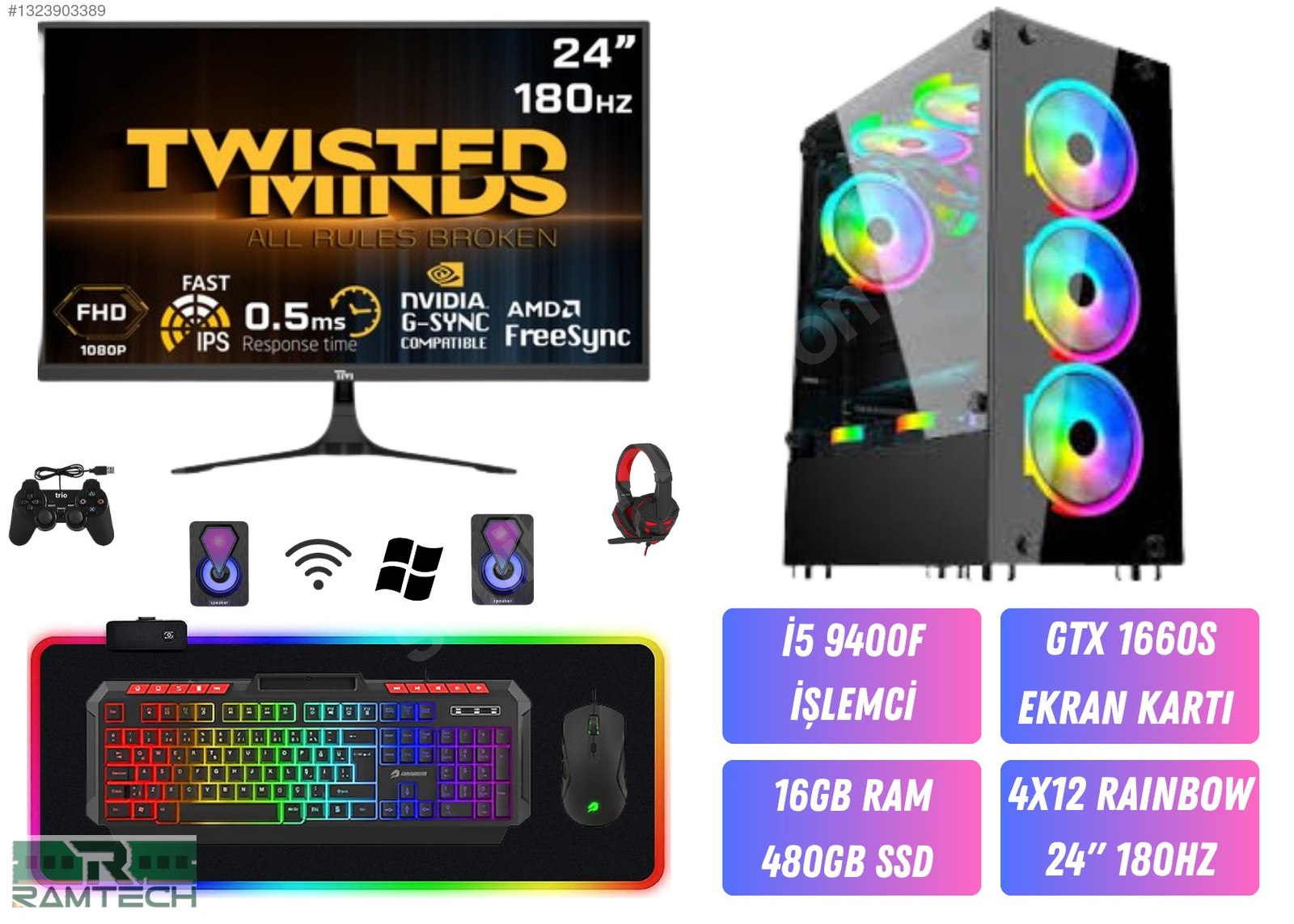 Toplama / ROBLOX ÖZEL FULL SET | İ5 9400F 16GB 480GB GTX1660 S 24 ...