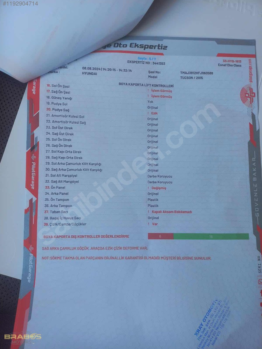 Hyundai / Tucson / 1.6 T-GDI / Elite Plus / PAZARLIKSIZZ !! 4x4 Red Pack 107 binde HASAR KAYDI ...