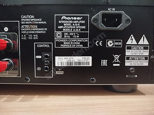 Pioneer Entegre Amfi - PIONEER A-30 STEREO AMFİ - 1281917900
