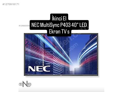 NEC MultiSync P403 40" LED Ekran TV Monitor sahibinden.comda - 1270918171