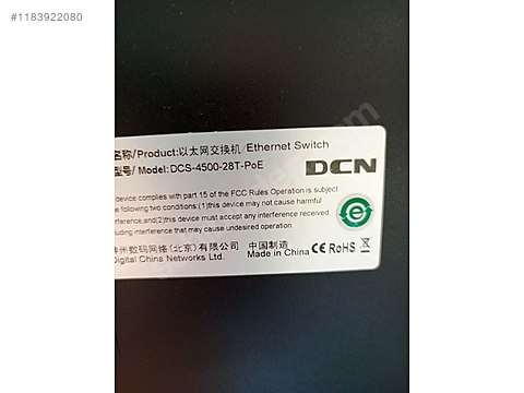 DCN 4500-28T GIGABIT POE SWITCH - Switch, Hub & Splitter ilanları uygun ...