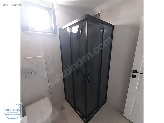 KÖŞE GİRİŞLİ DUSAKABIN TEMPERLİ CAM ALÜMİNYUM PROFİL FÜME - Duşakabin ...