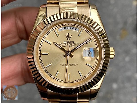 Rolex / Rolex Day-Date Champagne Gold # YZ Factory sahibinden.comda ...