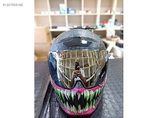 RUROC-Toxin L/XL Kask, Vizör(Krom ve Şeffaf), İntercom.... - Kapalı ...