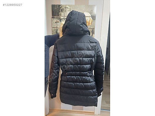 Zara XS beden kapşonlu kuş tüyü yarı uzun şişme mont rn 77302 - Zara ...