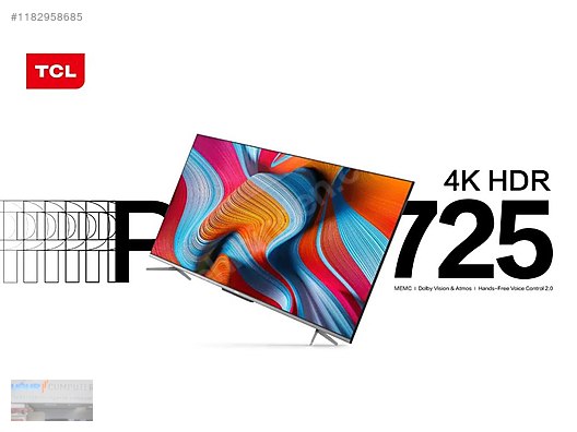 TCL 50P725 127 Ekran Uydu 4K Ultra HD Google Tv Ses Komut - Sıfır TCL ...