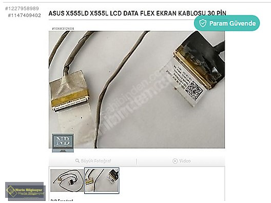 İkinci El Asus Notebook Flex Kablo 99 TL - 1227958989