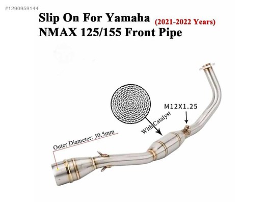 Egzoz / YAMAHA NMAX 125 155 2020- 2023 HEADERS - KATALİZÖRLÜ - SENSORLÜ ...