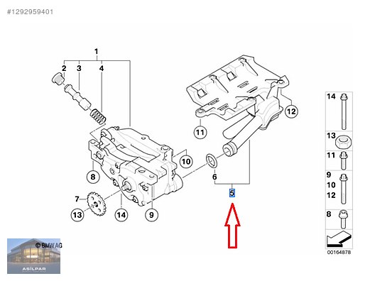 Otomobil & Arazi Aracı / Motor / 11417521173 BMW YAĞ POMPA SÜZGEÇ ...
