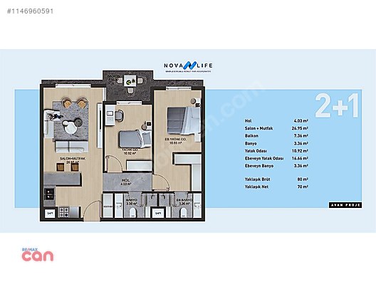 ALACAATLI NOVA LİFE SATILIK 2+1 KOOPERATİF HİSSESİ - Satılık Daire ...