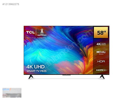 TCL 58P635 150 Ekran Uydu Alıcılı 4K Ultra Hd Google Led Tv - Sıfır TCL ...