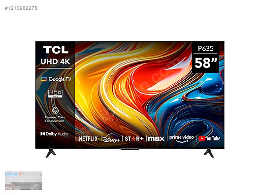 TCL 58P635 150 Ekran Uydu Alıcılı 4K Ultra Hd Google Led Tv - Sıfır TCL ...