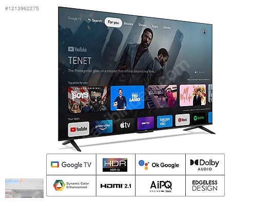 TCL 58P635 150 Ekran Uydu Alıcılı 4K Ultra Hd Google Led Tv - Sıfır TCL ...