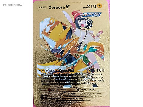 Pokemon Kartı - Zeraora V Gold Card sahibinden.comda - 1209968057