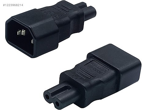 IEC / Figure 8 Teyp Fişi Adaptörü (IEC C14 / IEC C7) sahibinden.comda ...