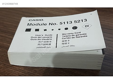 Casio PRG-500 Kullanım Kılavuzu (Module 5113 5213) sahibinden.comda ...