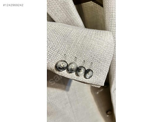 Vakko WCollection İtalyan Marlane İthal Kumaş Krem Ceket Blazer - Vakko ...