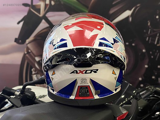 AXOR APEX PRİSM PEARL WHİTE BLUE FULL FACE KASK - Kapalı Kasklar Uygun ...