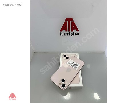 Apple / iPhone 13 / -ATA İLETİŞİM-İPHONE 13 PEMBE 128GB PİL80 TEMİZ ...