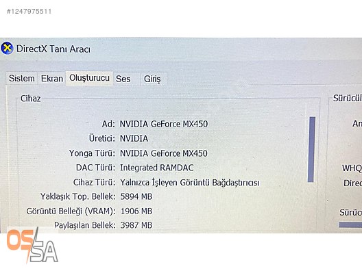 İdeapad 5 14ITL05 / İ5-11.Nesil / 8Ram / 512SSD / GeForce MX450 - İlan ve alışverişte ilk adres ...