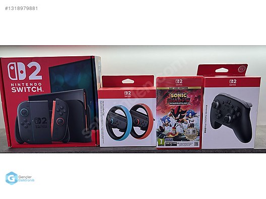 Nintendo Switch 2 + Sonic Shadow + Wheel + Pro Controller +TAKAS - İlan ...