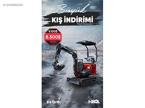 HIBOL KS10/8 MODEL MİNİ EKSKAVATÖR BÜYÜK KIŞ İNDİRİMİ KAÇIRMAYIN ...