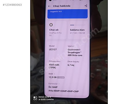 OnePlus / 9 Pro / ACİL SATILIK ONE PLUS 9 PRO 5G sahibinden.comda ...