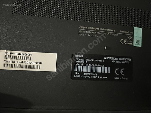 Casper / Casper nirvana s500 sahibinden.comda - 1293982078