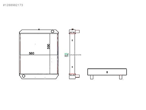 KAPLAN RADYATÖR CASE IH 695 SM RADYATÖR 85811885 590*560 CM - Türkiye ...