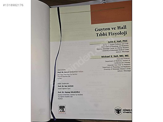 GUYTON FİZYOLOJİ 14. (SON) BASKI sahibinden.comda - 1318982176