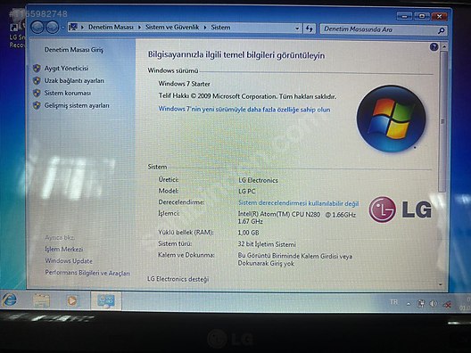 LG / LG X13 Netbook - X130 sahibinden.comda - 1165982748