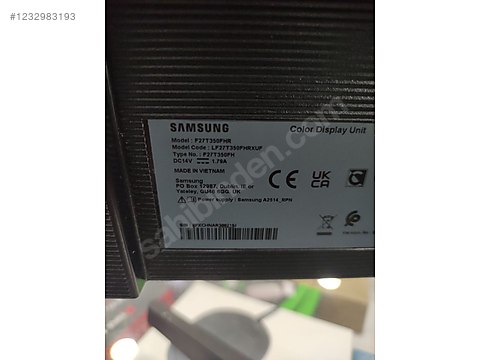 Samsung F27T350FHR anakart sahibinden.comda - 1232983193