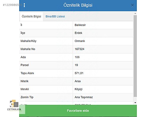 ORMANLI'DA DENİZE SIFIR SATILIK ARSA - Satılık Arsa İlanları sahibinden.com'da - 1229986555