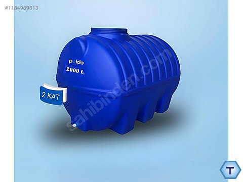 POLİETİLEN ÇİFT KATMAN YATAY SU DEPOSU 2000 L #POLDE SUKAP - Su Deposu ...