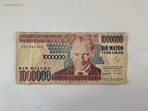 Cumhuriyet Dönemi / ESKİ PARA 1 MİLYON TL sahibinden.comda - 1242992157