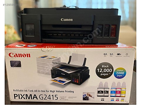 Yazıcı / Canon Pixma G2415 RENKLİ YAZICI+Tarayıcı+Fotokopi(Kutulu ...