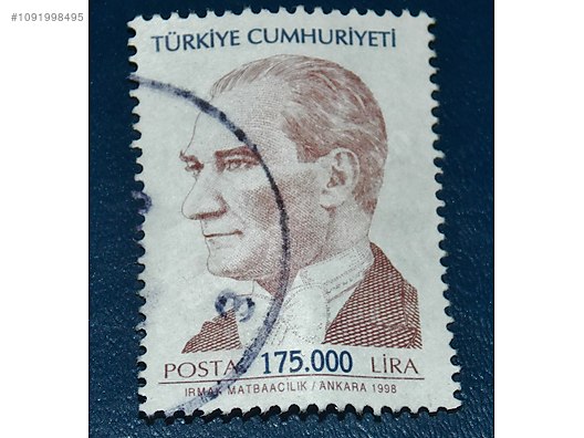 Local / 1 Adet Türkiye Cumhuriyeti Posta Pulu 1998 at sahibinden.com ...